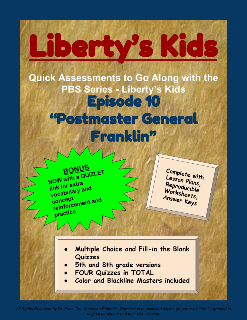 Liberty's Kids - Episode 10 - "Postmaster General Franklin" - Amped Up ...