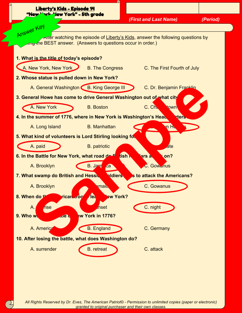 Liberty's Kids - Episode 14 - "New York, New York" - Amped Up Learning