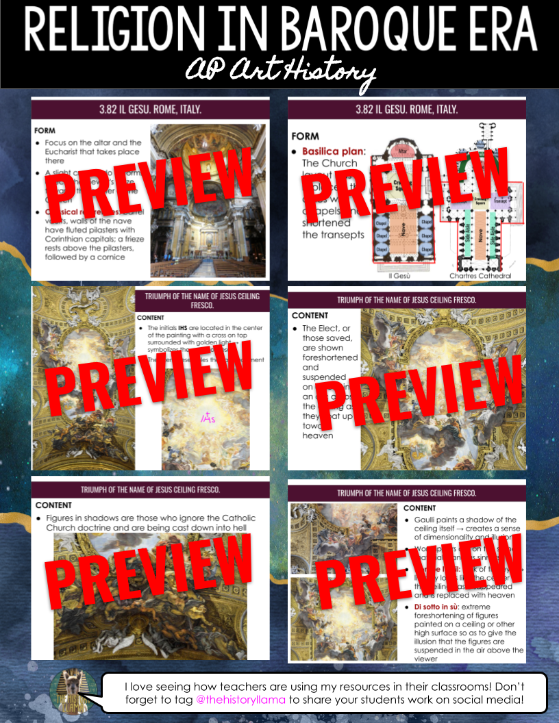 Religion in Baroque Art - PPT + Writing Practice - AP Art History ...