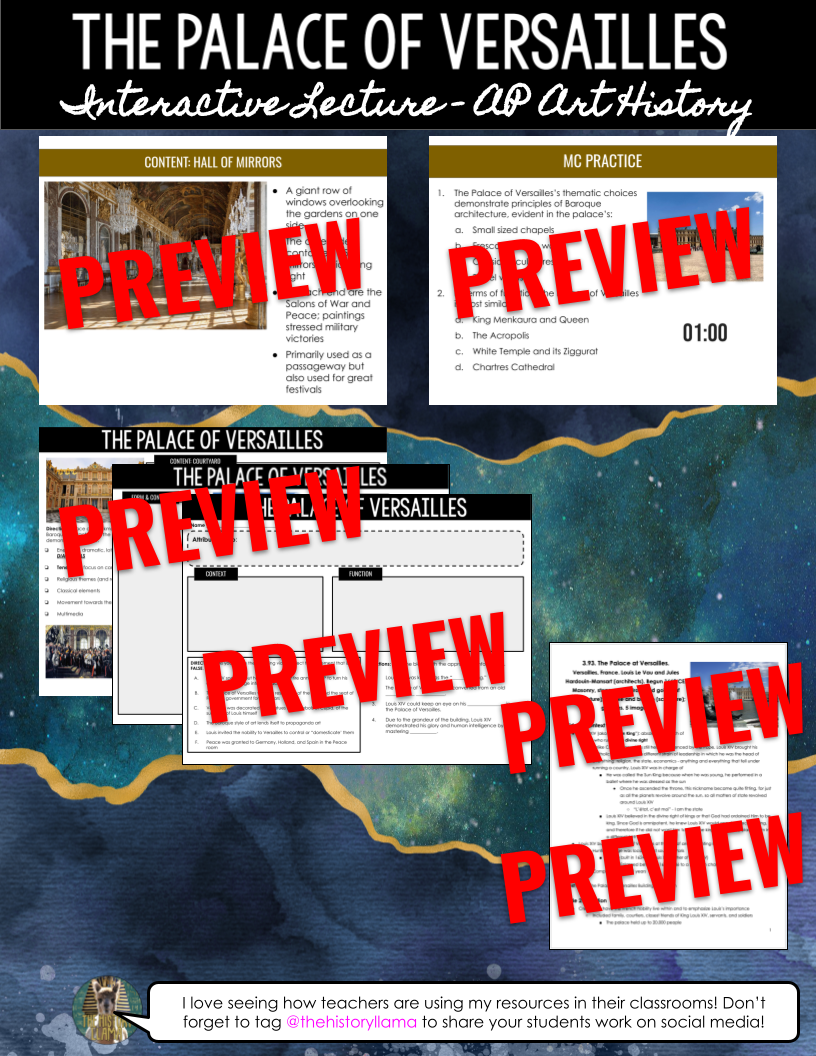 The Palace of Versailles Interactive Lecture - AP Art History - Amped ...