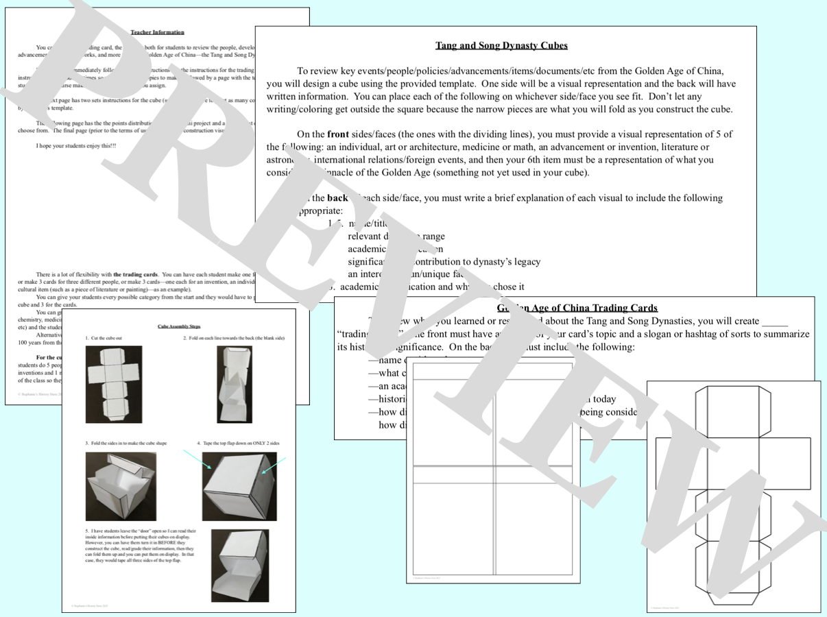 China's Golden Age Mini Projects