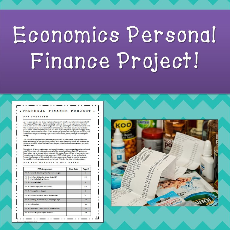 Economics Personal Finance Budgeting Project - Amped Up Learning