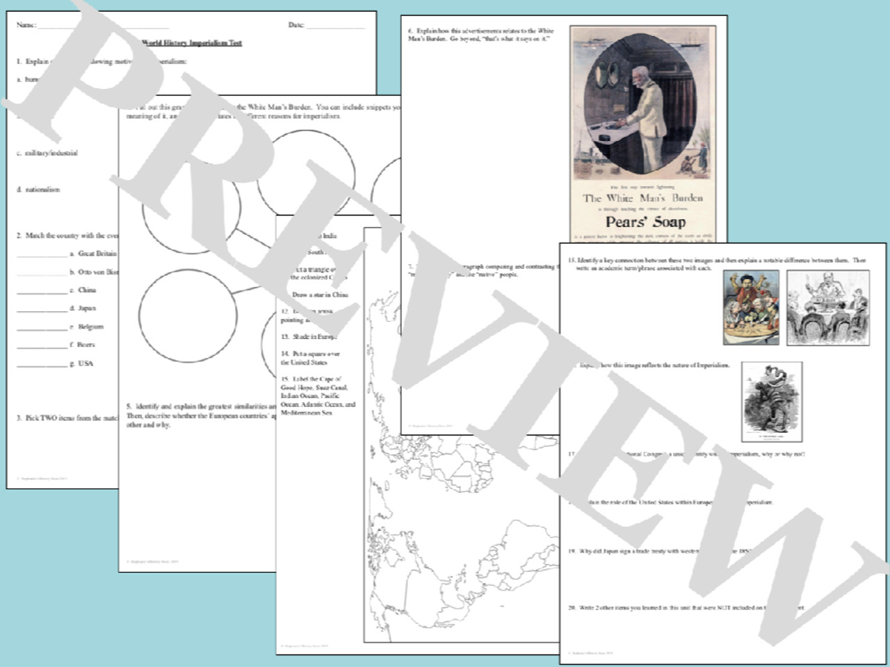 World History Test Bundle