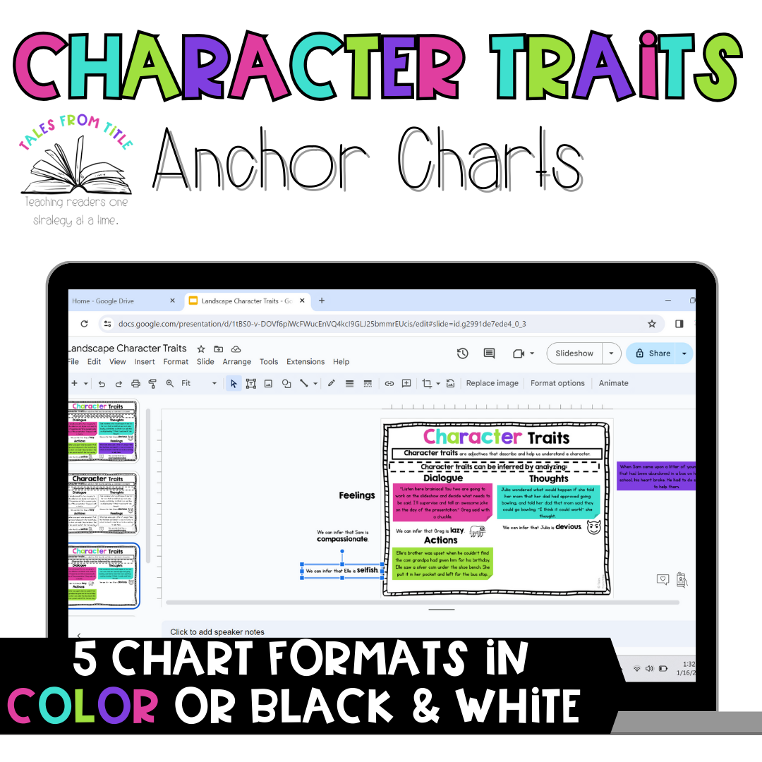 Character Traits Anchor Charts & Interactive Notebook Pages - Amped Up ...