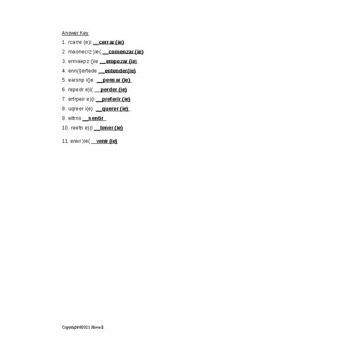 Spanish "e" to "ie" Stem Changing Verbs Word Scramble - Amped Up Learning