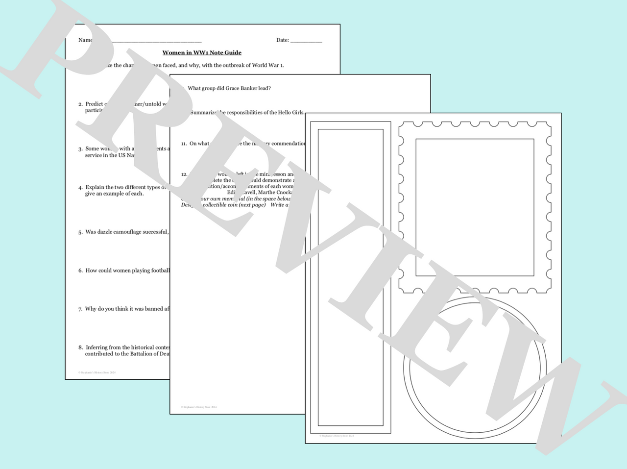 Women During World War 1 Mini Lesson