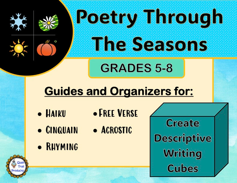 Descriptive Writing and Poetry Worksheets
