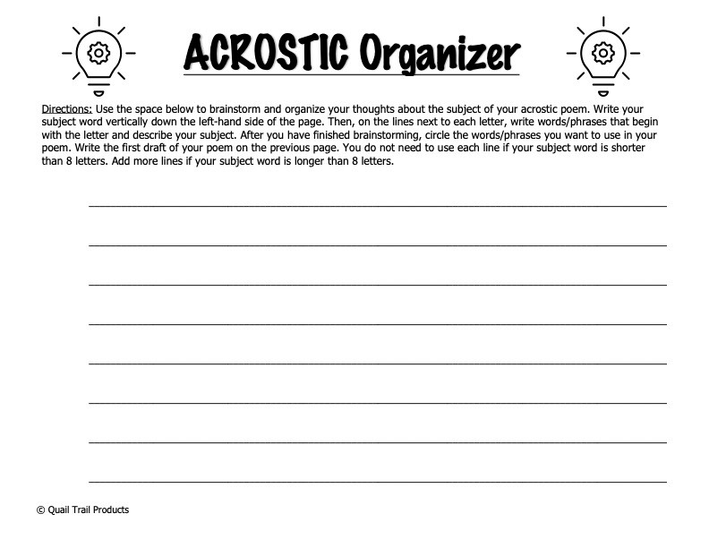 Descriptive Writing and Poetry Worksheets