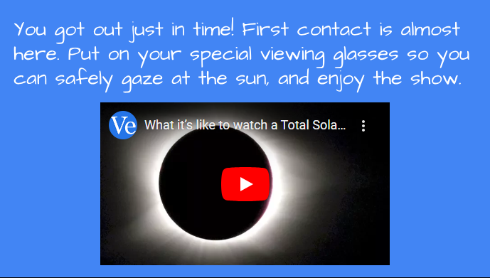 Escape to the Solar Eclipse Digital Escape Room