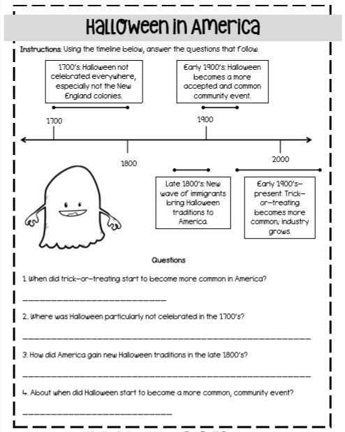History of Halloween Activities - Amped Up Learning
