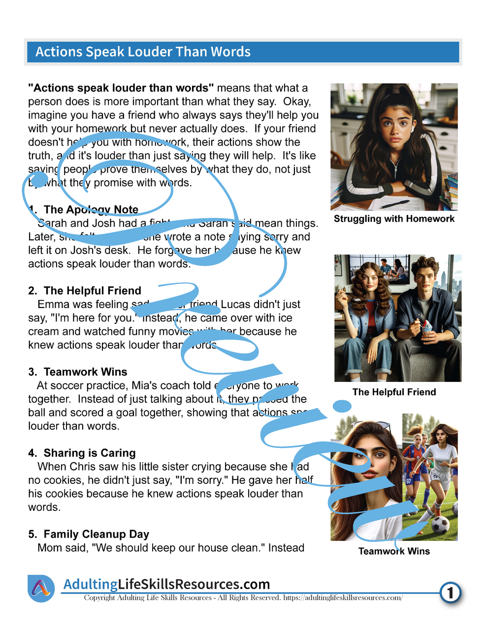 Figurative Language Life Skills - Idiom Worksheets for Communication ...