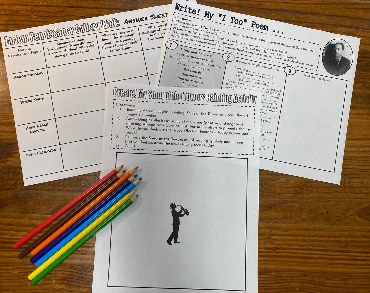 U.S. History | 1920's | Harlem Renaissance Figures | Gallery Walk ...