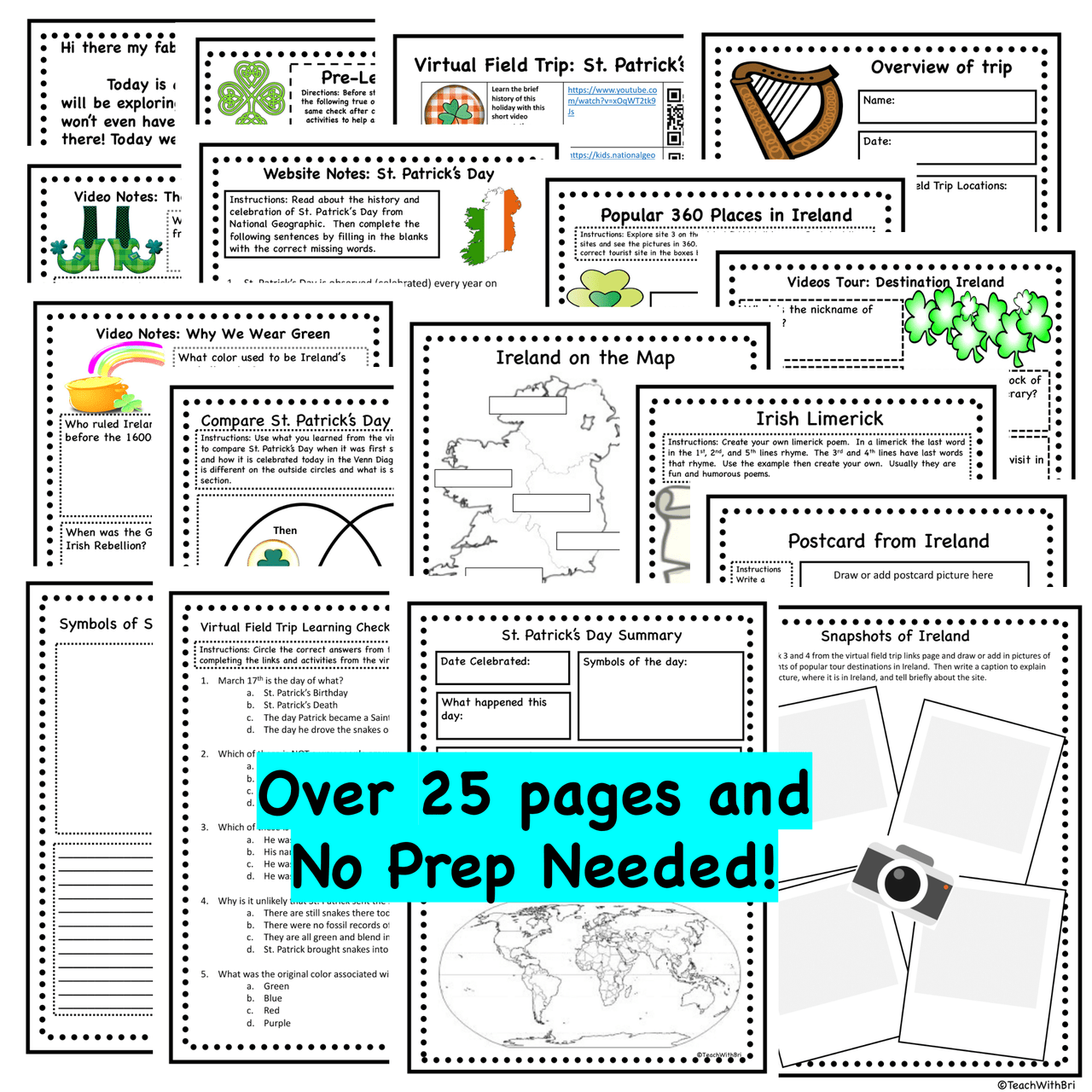 St Patricks Day Virtual Field Trip Lesson