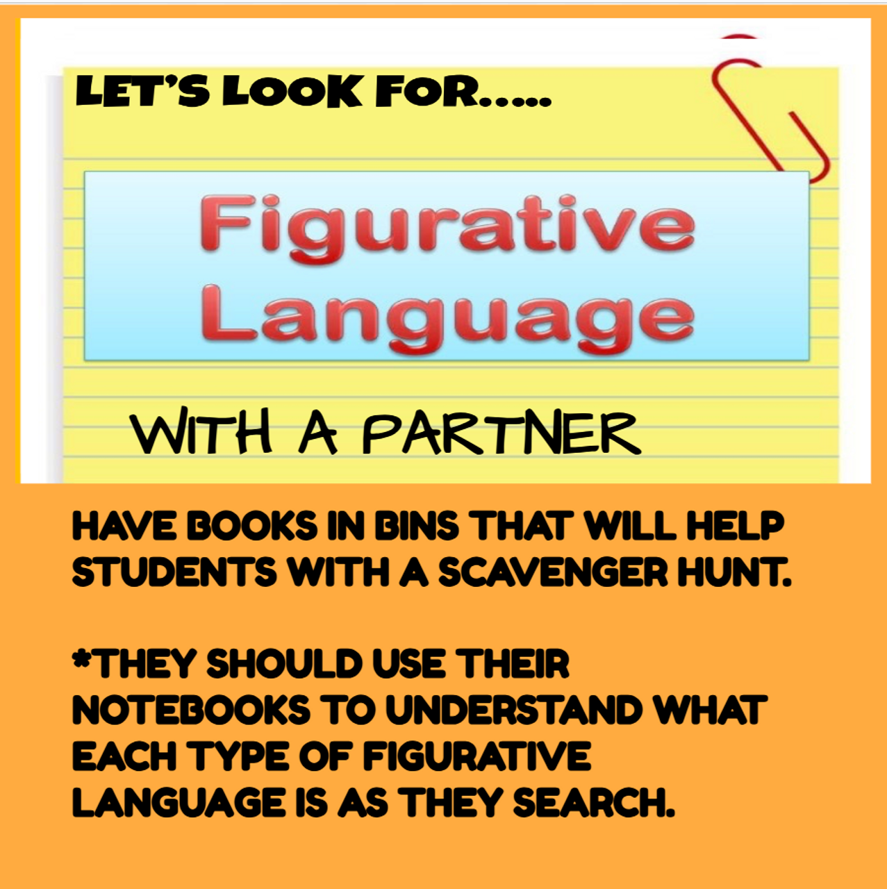 FIGURATIVE LANGUAGE SCAVENGER HUNT