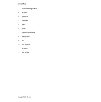 Precision Agriculture Word Scramble for a Plant Science Course - Amped ...