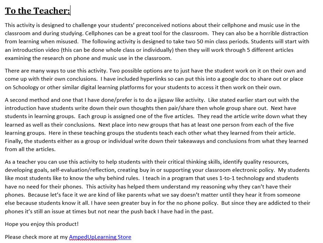 Phones and Music in the Classroom: An interactive discovery for truth ...