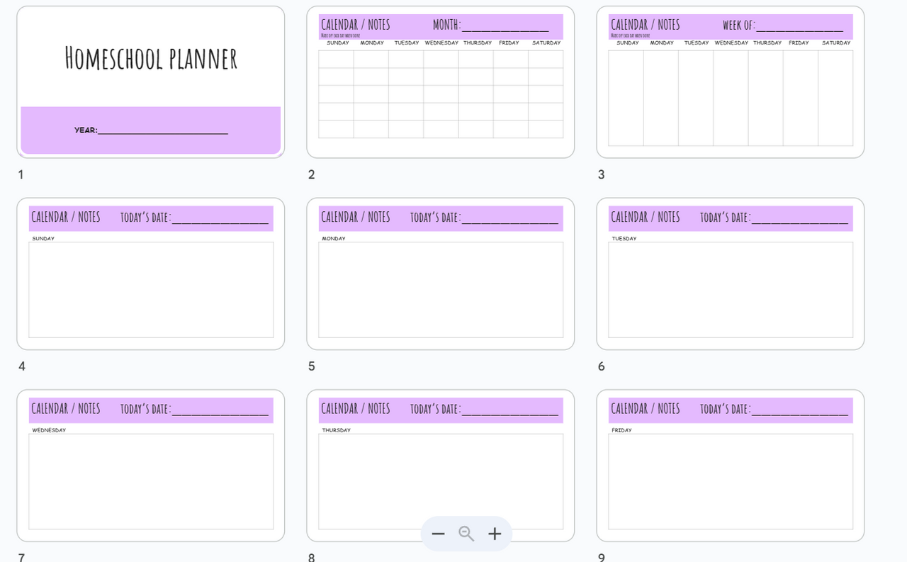 Editable Homeschool Planner + Activities (Preschool Basics) - Amped Up ...