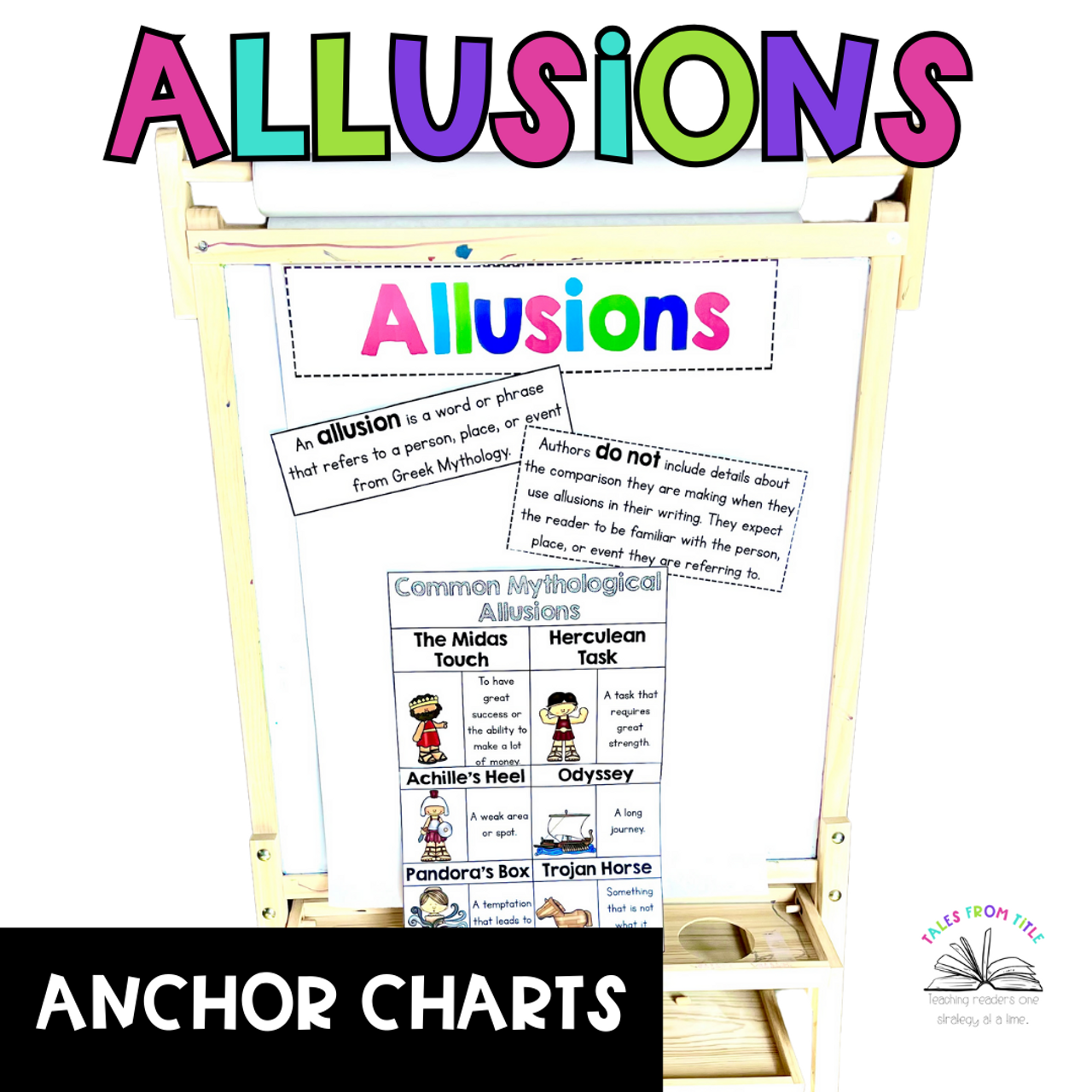 Allusions to Greek Mythology Anchor Charts - Amped Up Learning