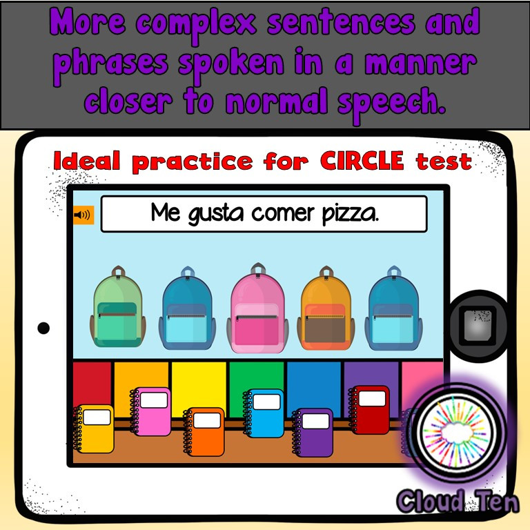 Contar palabras 3 Digital Task Cards | Boom Cards™