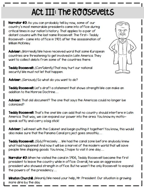 Presidents' Day Reader's Theater - Amped Up Learning