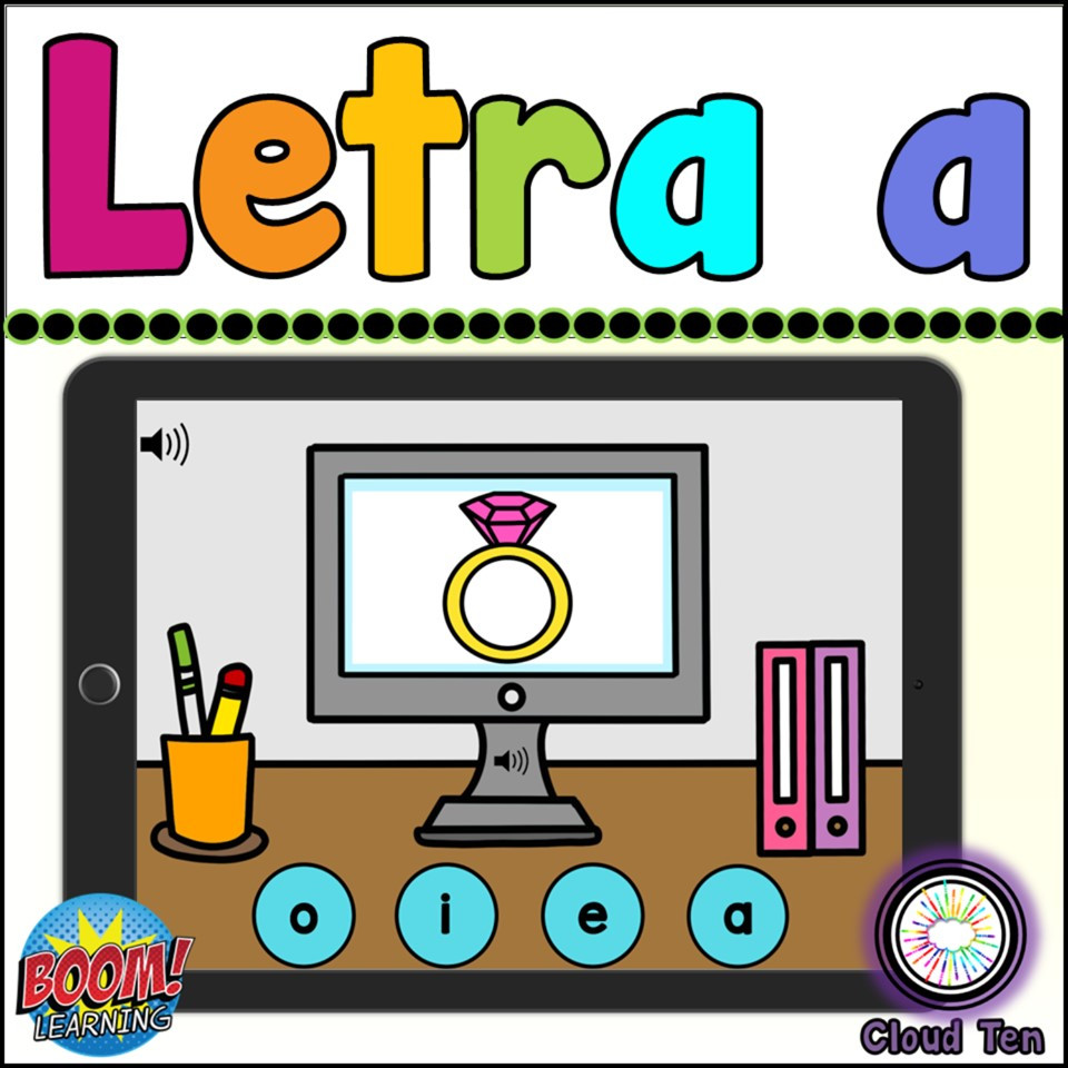 Letra A Boom Cards™ | Digital Task Cards