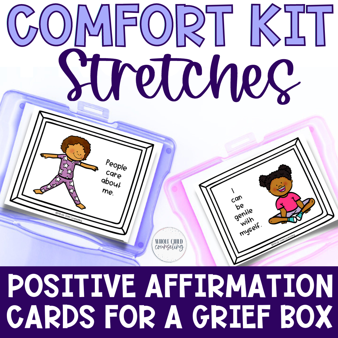 Positive Affirmation Yoga Stretch Cards for Loss and Grief Box or ...