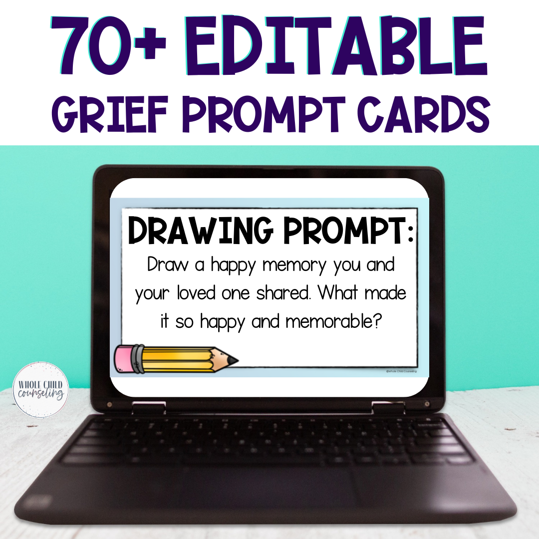 SALE Grief and Loss Journal & Grief Counseling Prompt Cards to Cope ...
