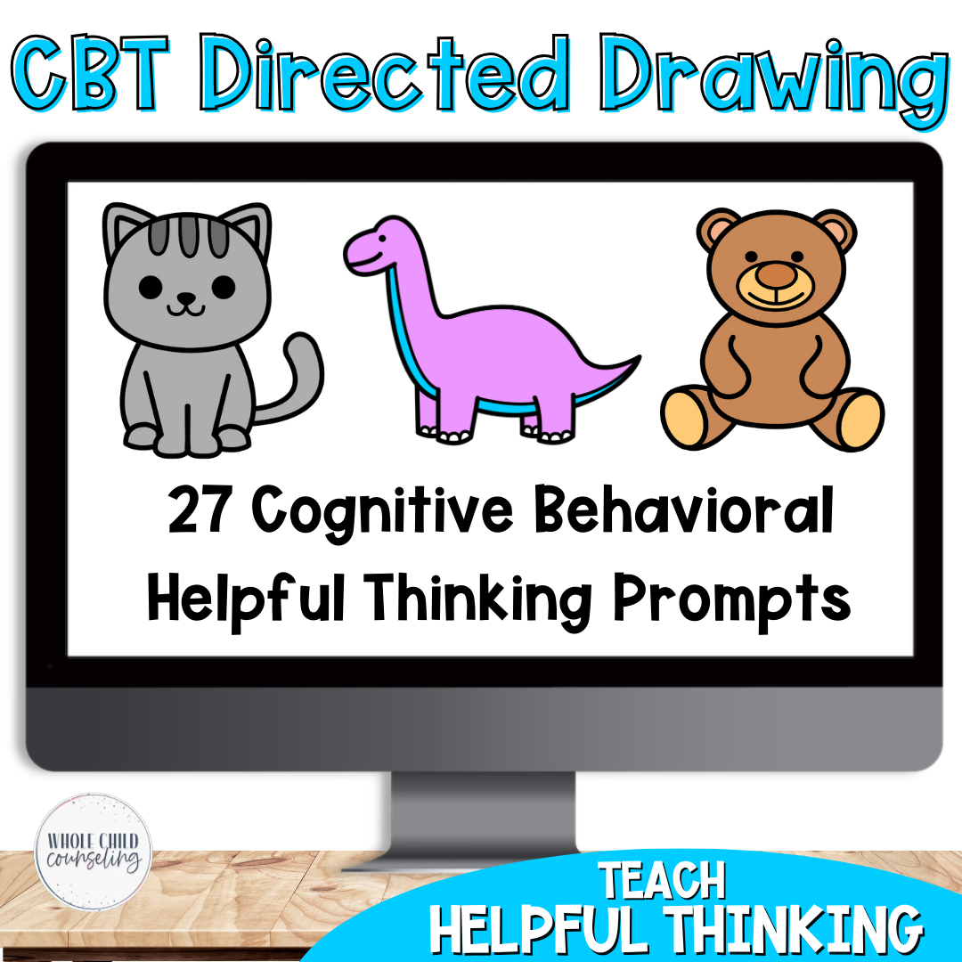 CBT Guided and Directed Drawing Set 1 Cognitive Behavioral Therapy Art ...