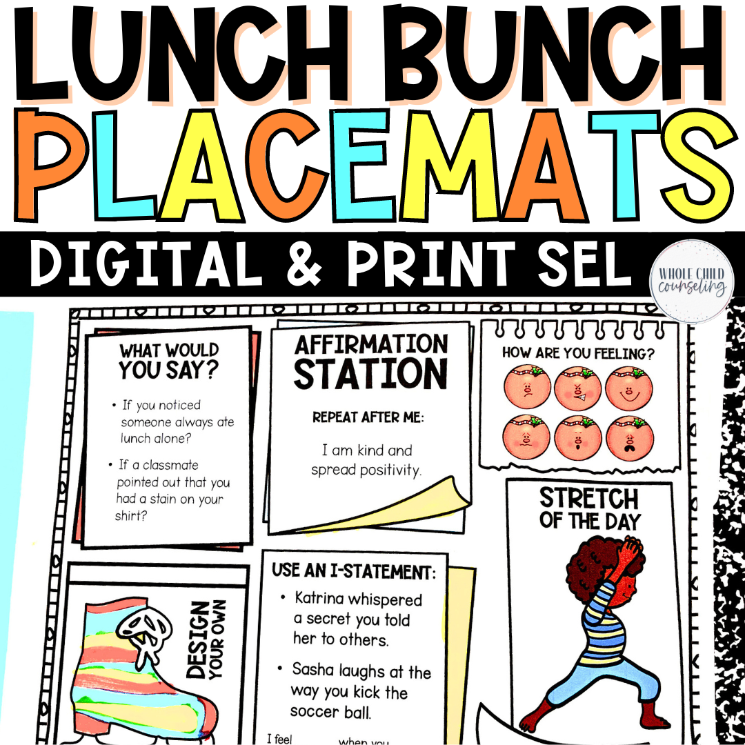 Lunch Bunch Morning Meeting Digital and Print SEL Worksheets - Amped Up ...