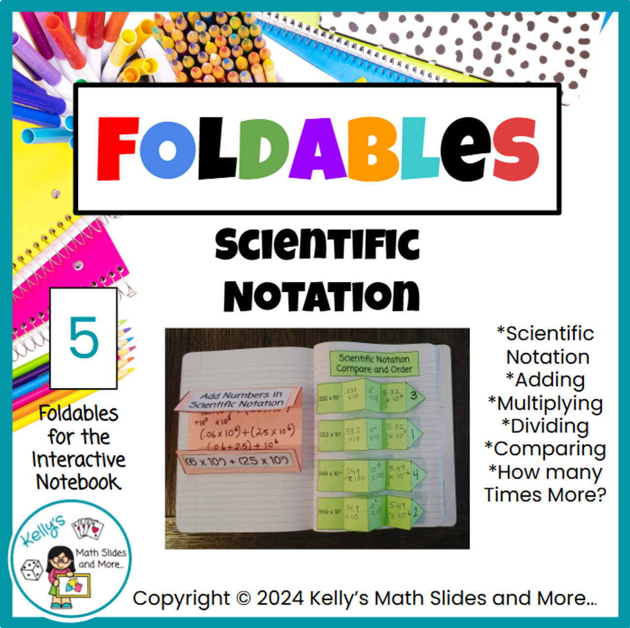 Scientific Notation - 5 Foldables for the Interactive Notebook - Amped ...