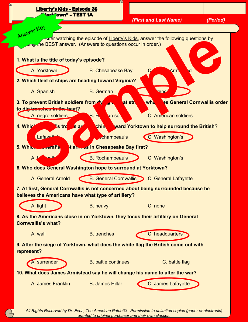 Liberty's Kids - Episode 36 - "Yorktown" - Amped Up Learning