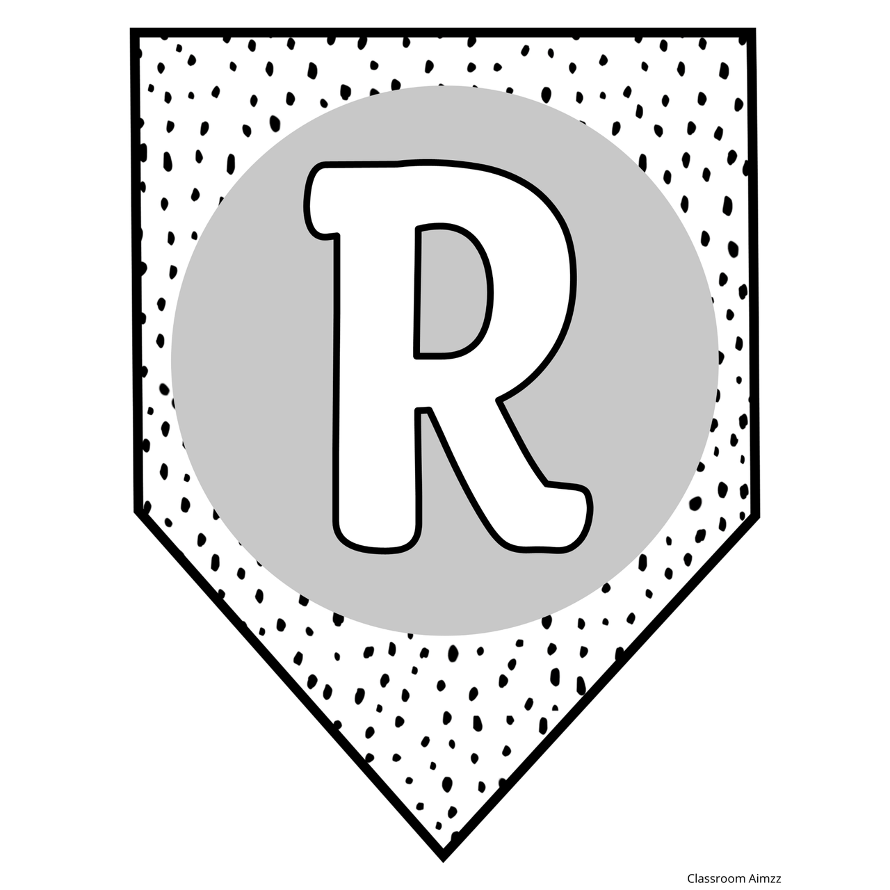 Printable Boho Neutral Spotty Bunting Banners,Editable Alphabets ...