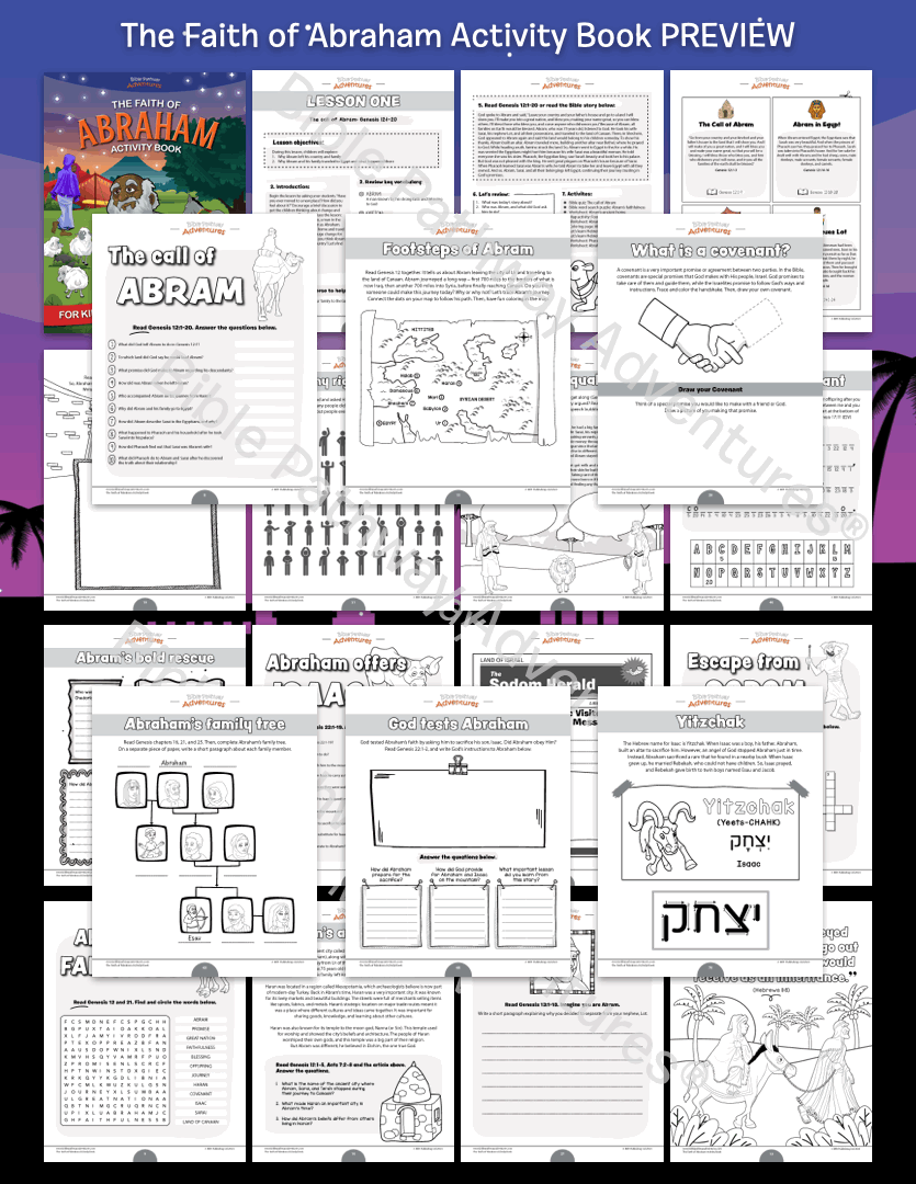 The Faith of Abraham Activity Book and Lesson Plans - Amped Up Learning
