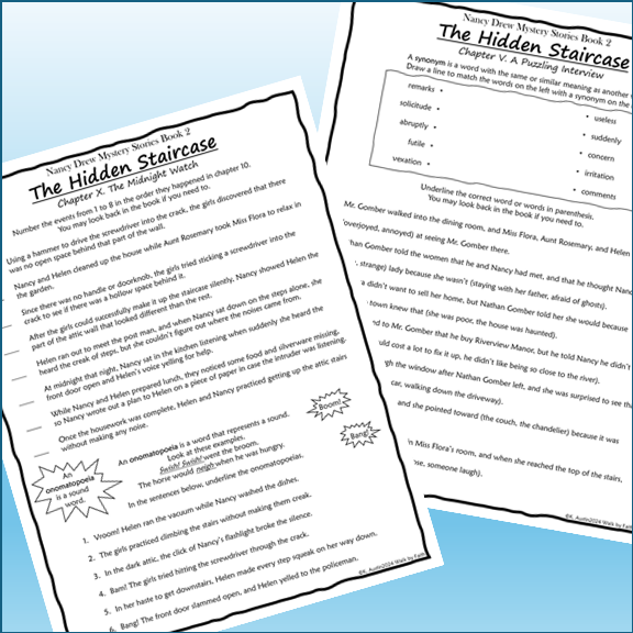 Nancy Drew: The Hidden Staircase Novel Study