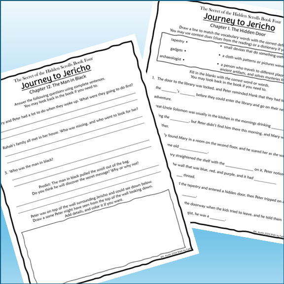 The Secret of the Hidden Scrolls: Journey to Jericho Novel Study