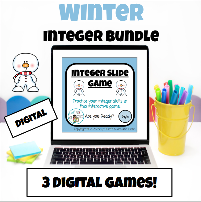 3 Winter-Themed Integer Games - Amped Up Learning