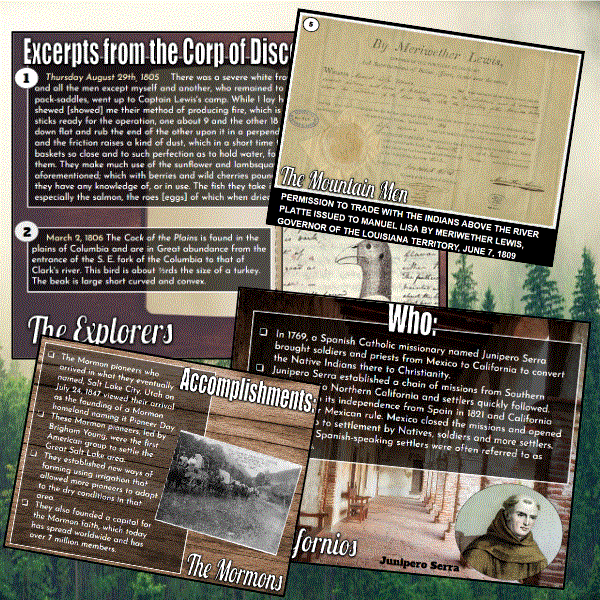 U.S. History | Manifest Destiny | Who Moved West | Document Based ...