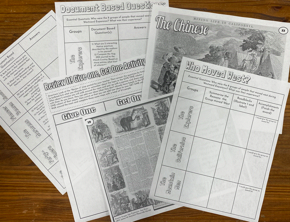 U.S. History | Manifest Destiny | Who Moved West | Document Based ...
