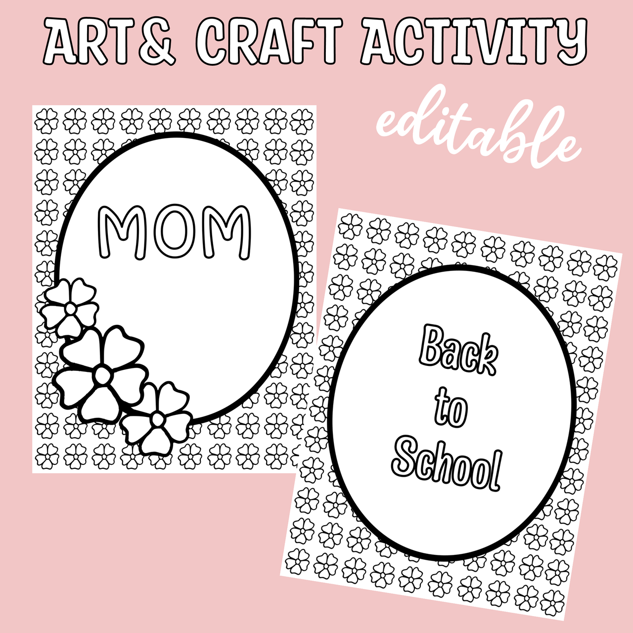 Mother's Day Coloring Worksheets, Craft Activity, Spring Coloring Pages ...