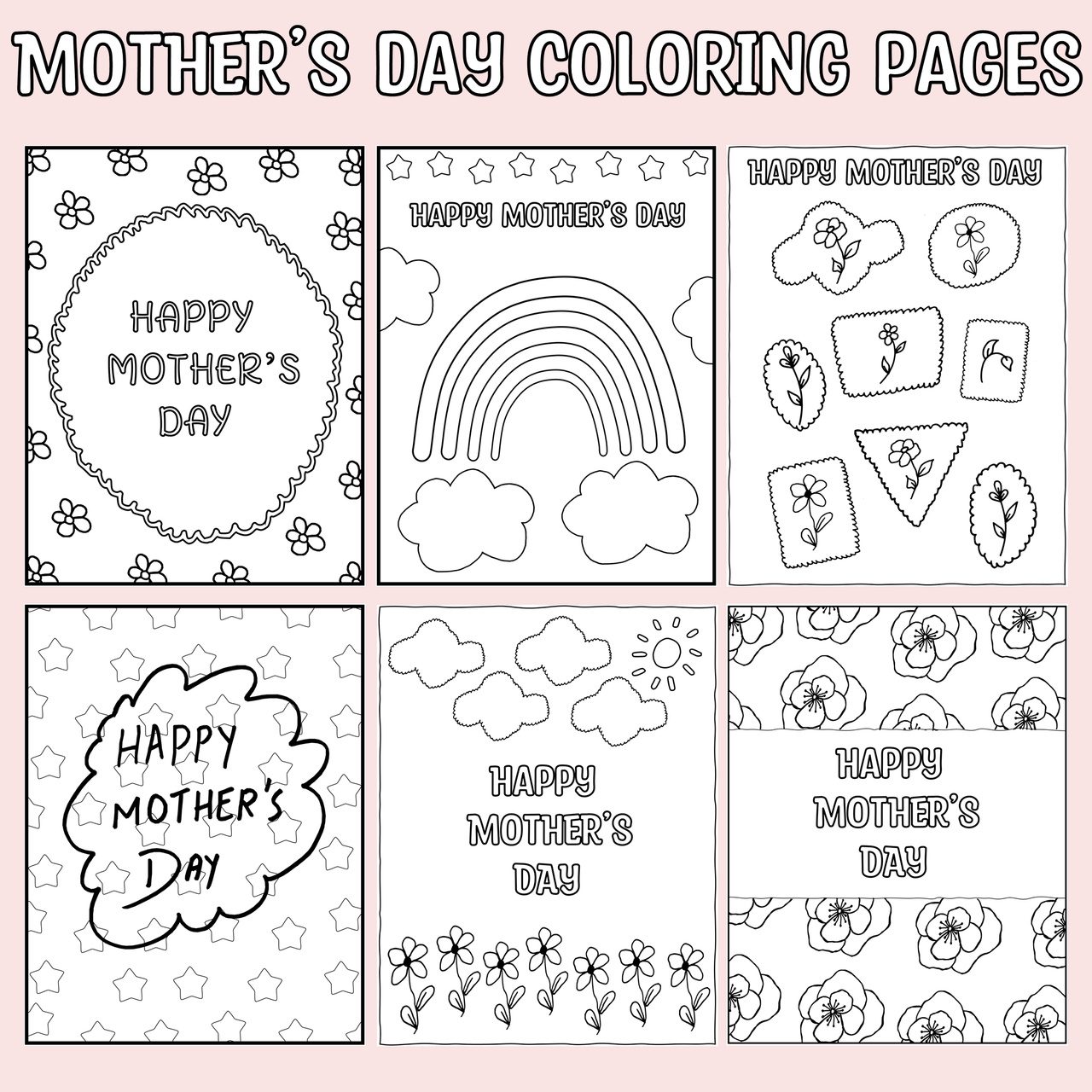Mother's Day Coloring Worksheets, Mother's Day Coloring Pages activity ...