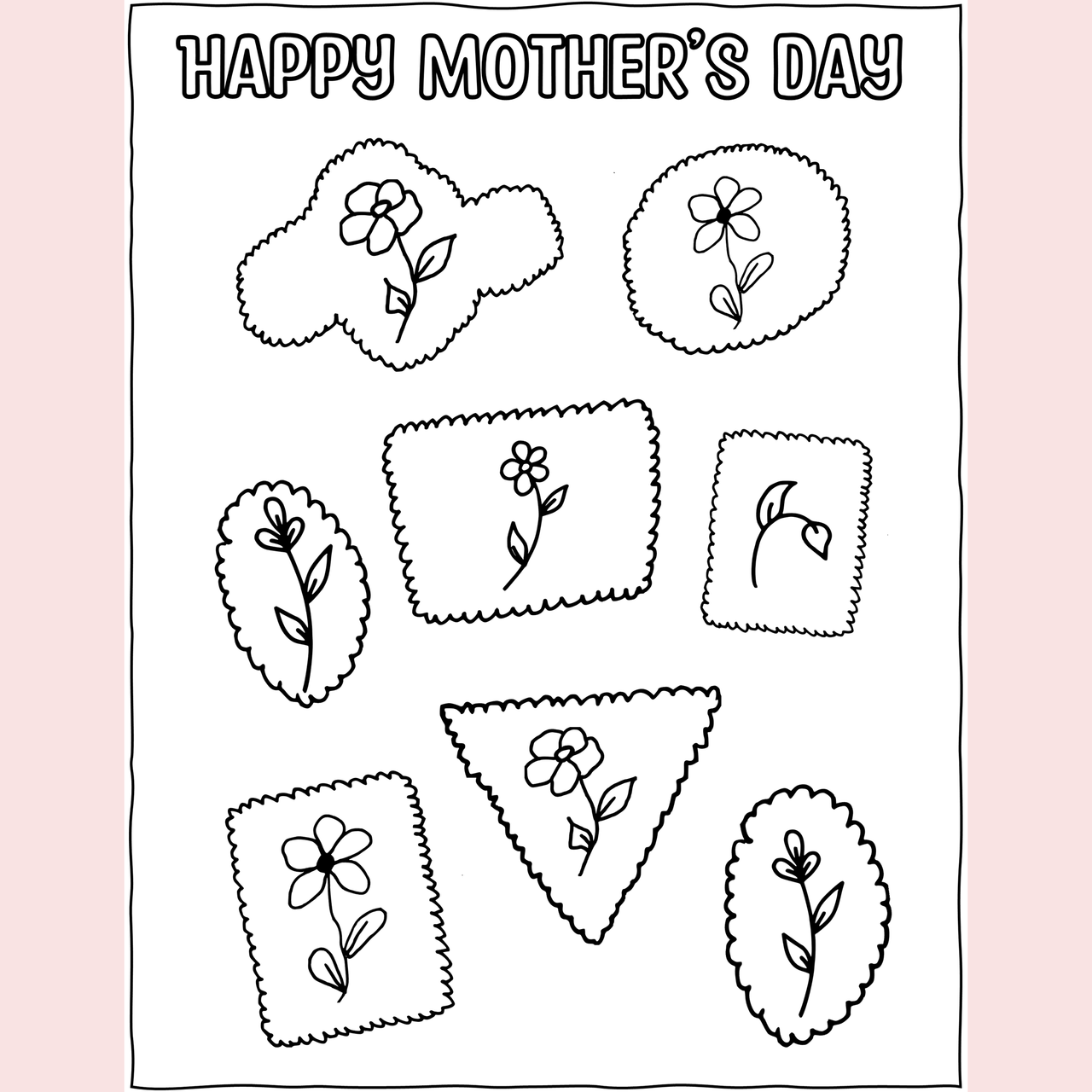 Mother's Day Coloring Worksheets, Mother's Day Coloring Pages activity ...