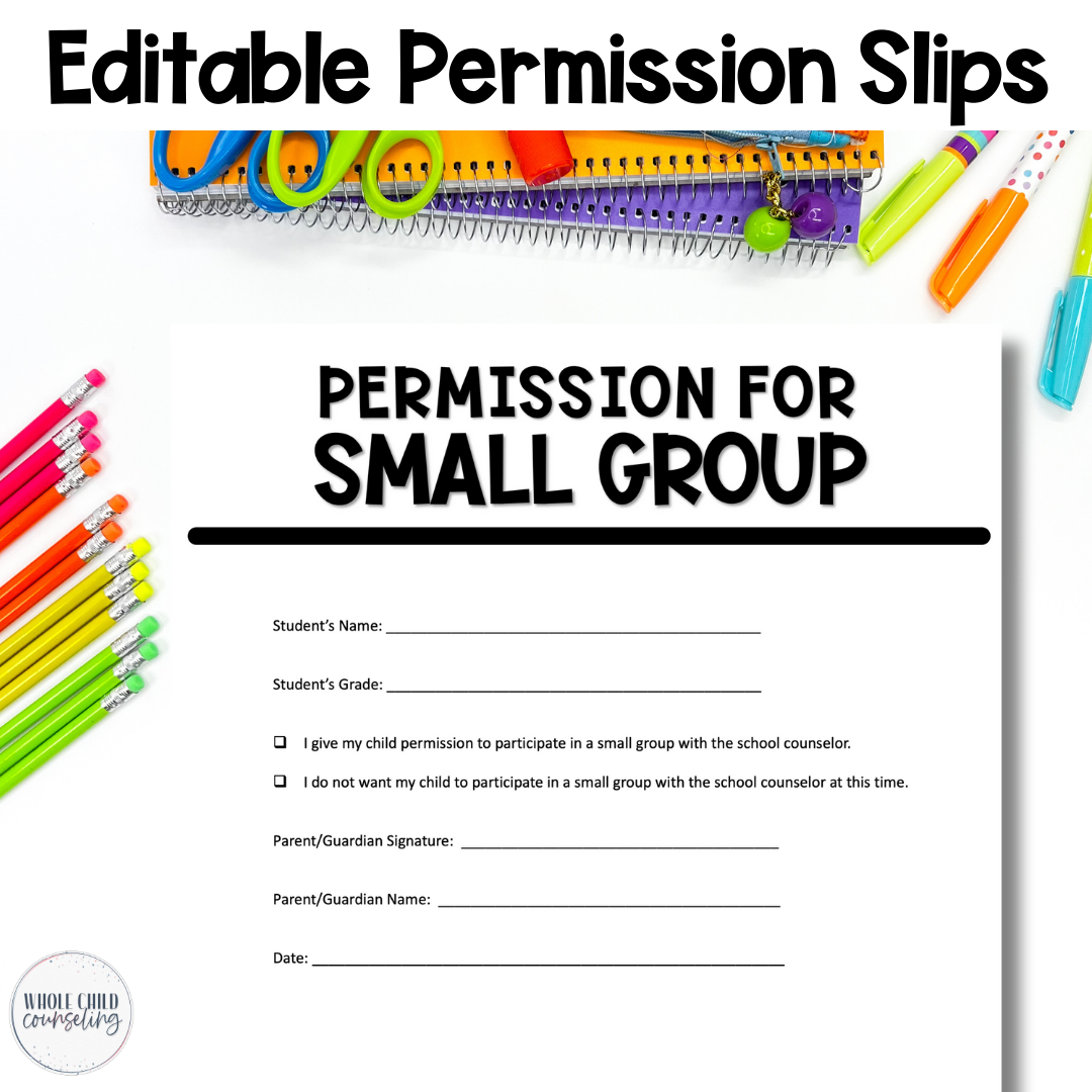 School Counselor Editable Letters Handouts and Forms for Parent ...