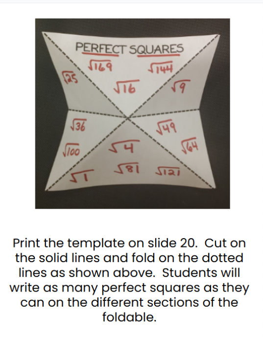 Exponents and Roots - 5 Foldables for the Interactive Notebook - Amped ...