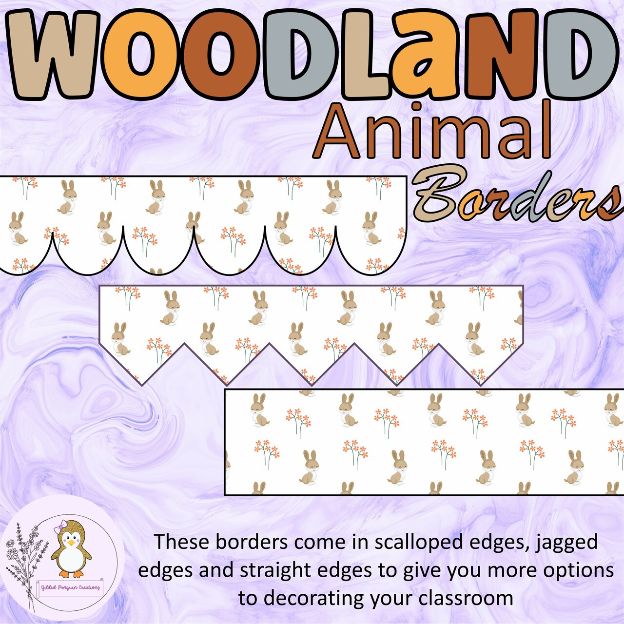Alphabet Bulletin Board Borders Number Borders Woodland Animal ...