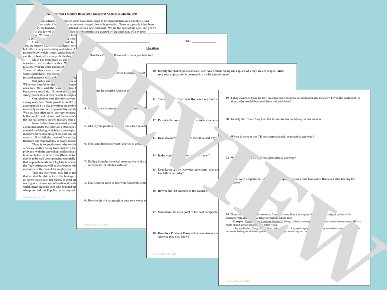 President Roosevelt Inaugural Address Primary Source Analysis