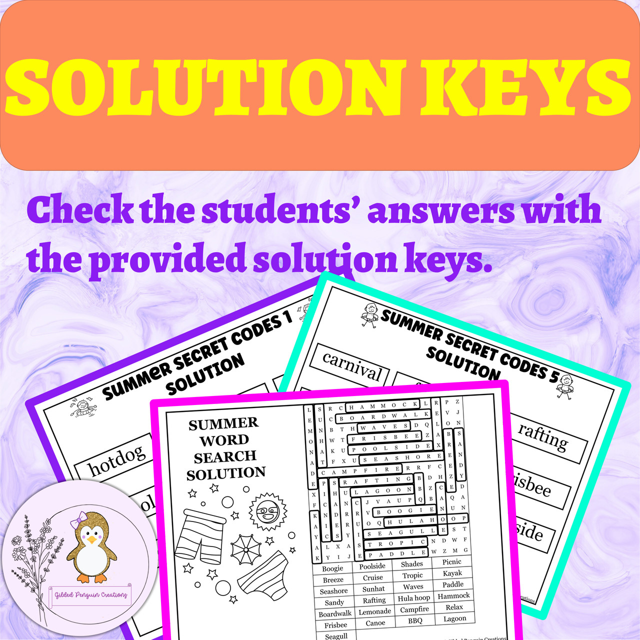 Summer Code Breaker Worksheet Secret Code Puzzle Activities for Early ...