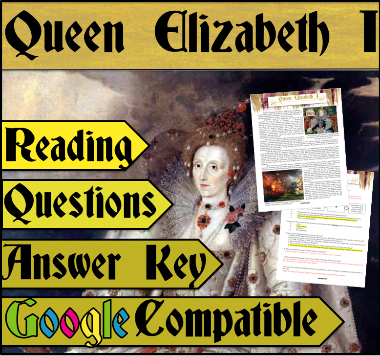 Queen Elizabeth I Reading - Amped Up Learning