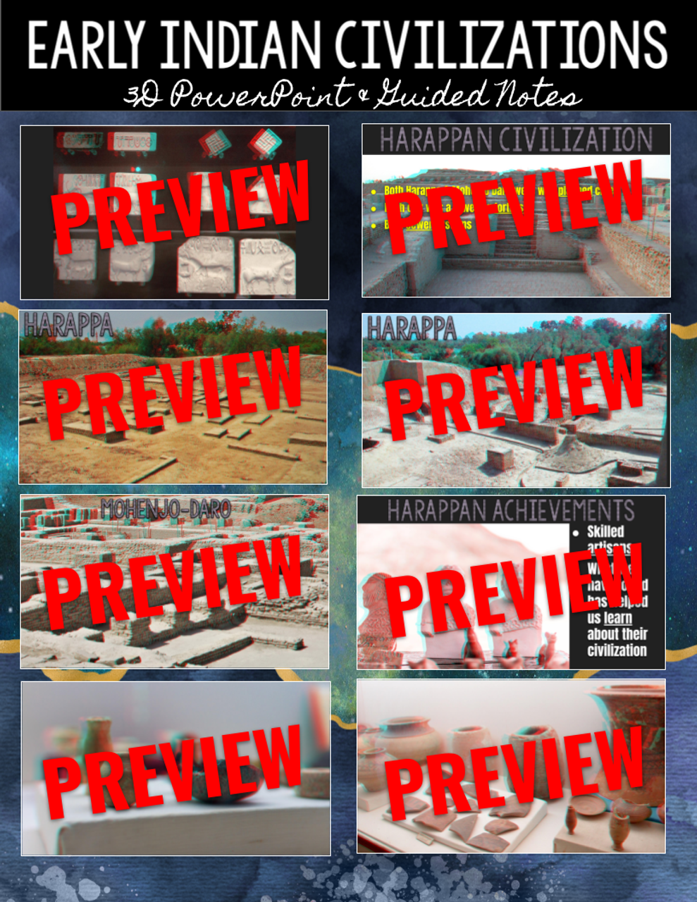 Early Indian Civilizations 3D PowerPoint - Amped Up Learning