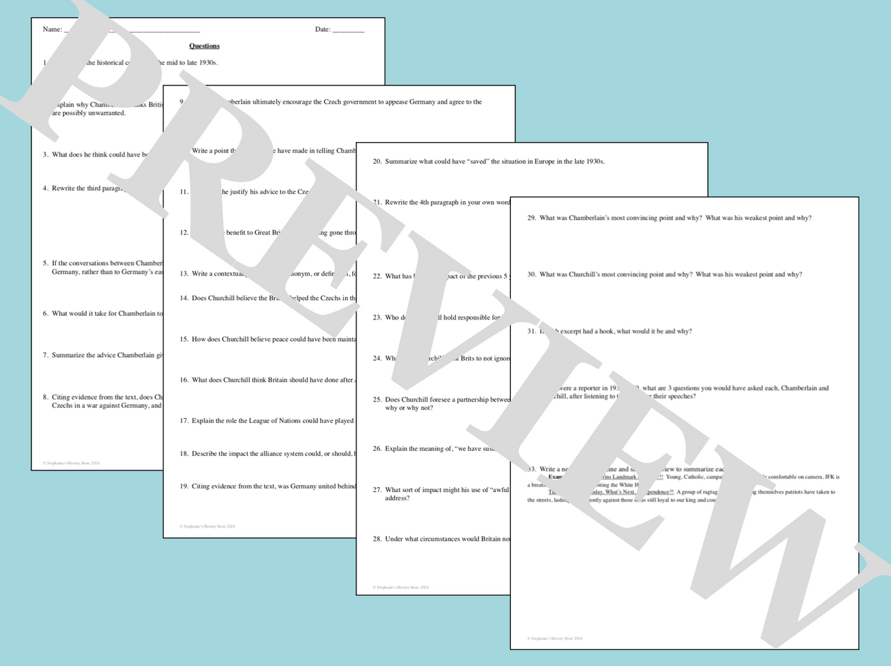 Appeasement Point of View Analysis