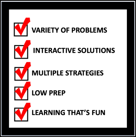 Math Digital Problem of the Day Sampler